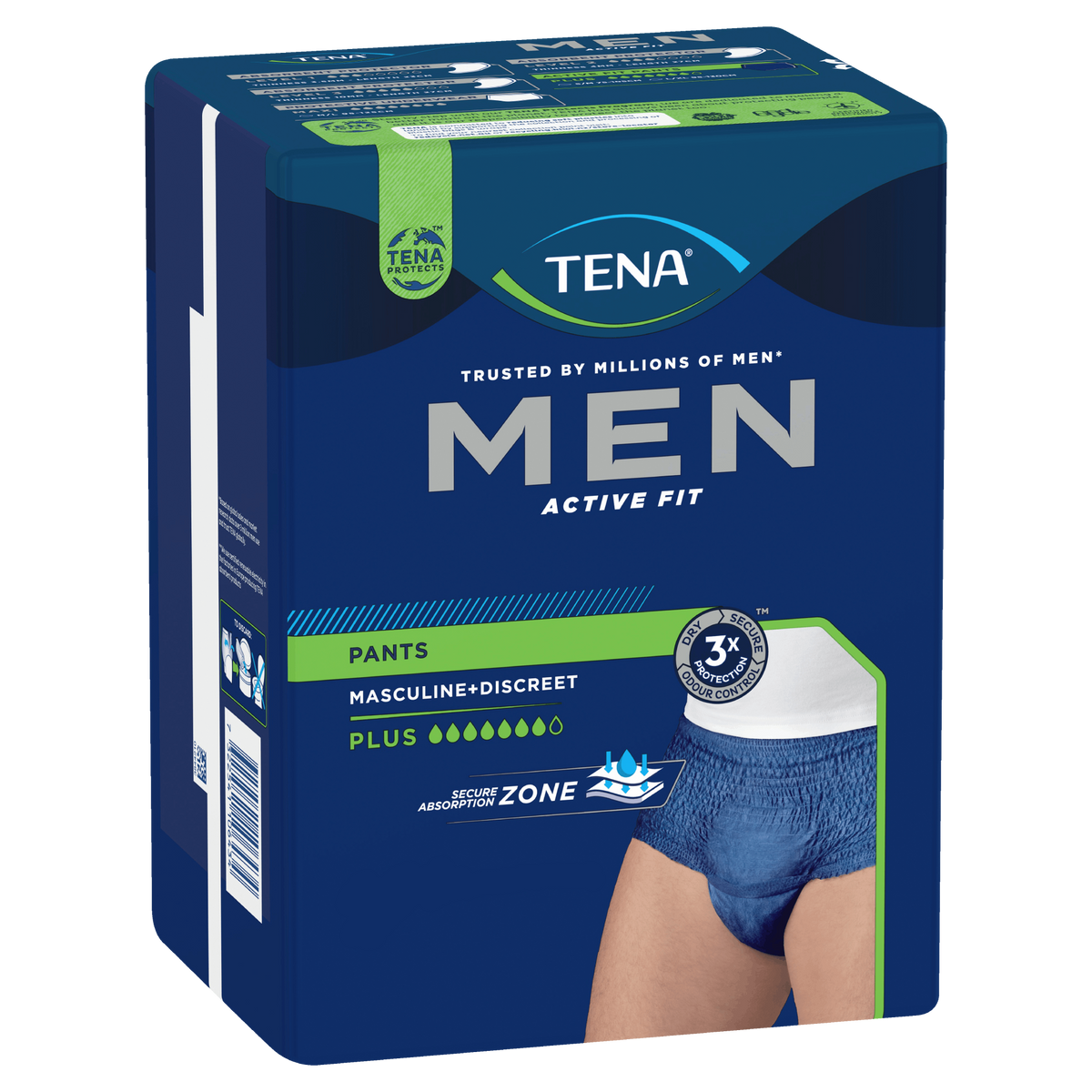 Men's Incontinence Pants - Active Fit, Navy | TENA NZ