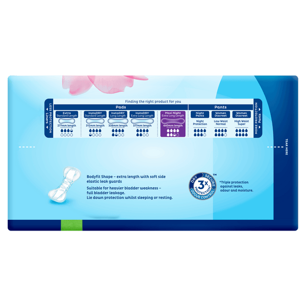 Women's Night Incontinence Pads - Maxi | TENA NZ